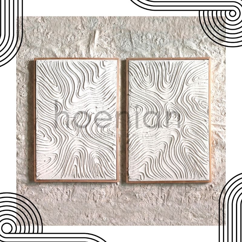 Jual Texture art line, hiasan dinding texture 50x70, lukisan natural ...