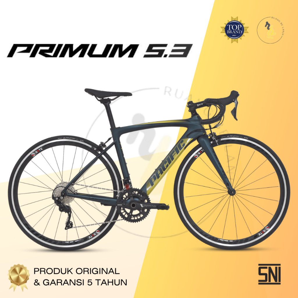 Jual Sepeda Balap Road Bike Carbon PACIFIC PRIMUM 5.3 (11 Speed ...