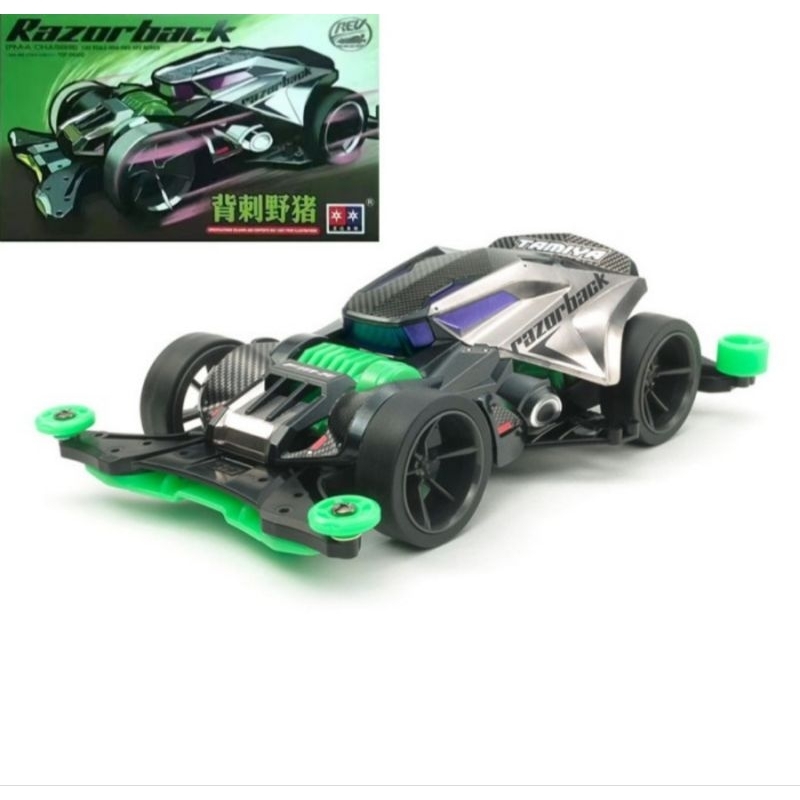 Jual Tamiya mini 4wd merk razorback fm-a sasis | Shopee Indonesia