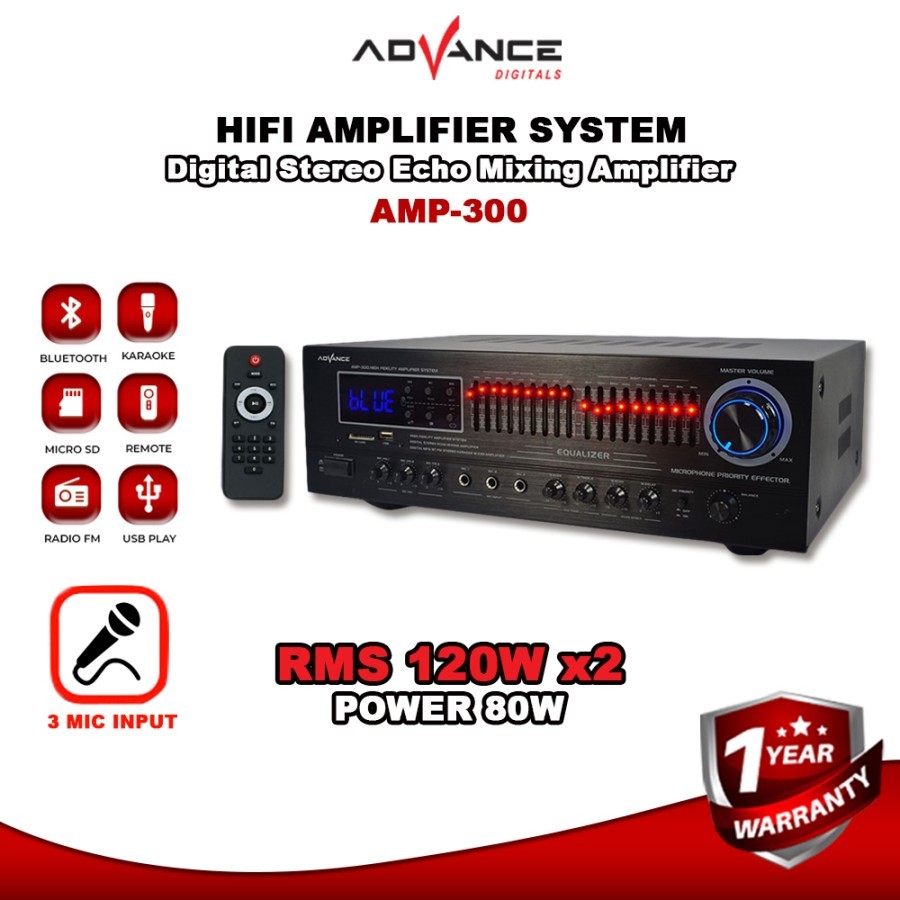 Jual Amplifier System Advance AMP-300 | Shopee Indonesia