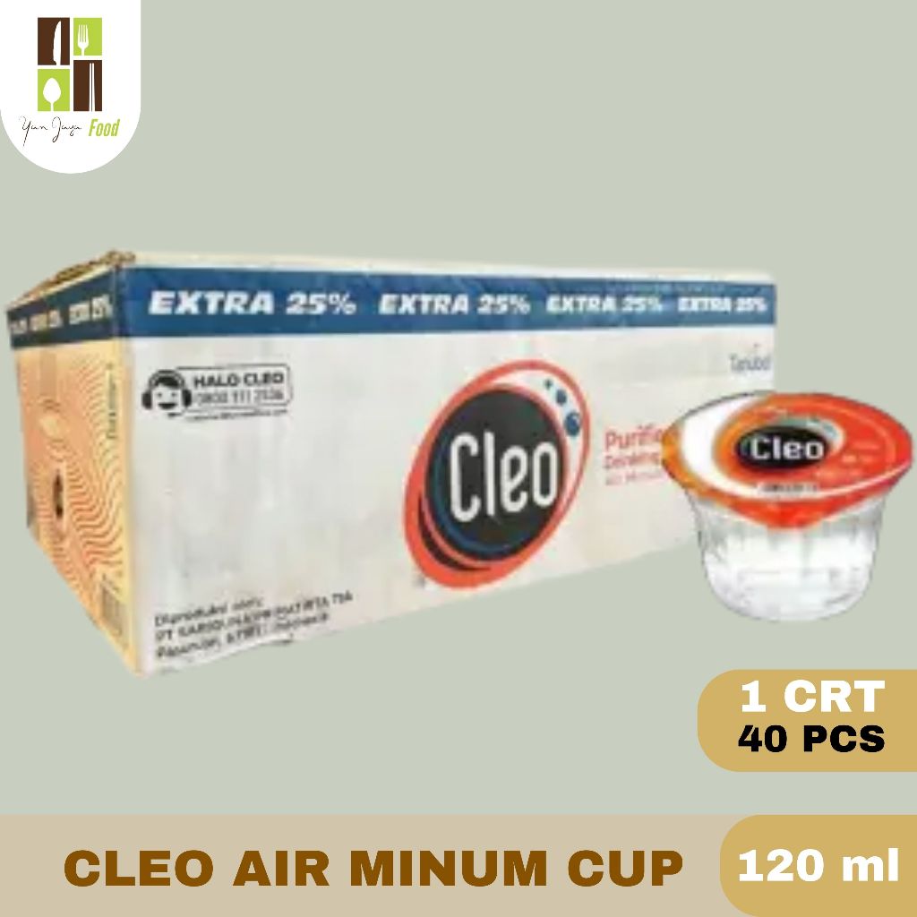 Jual Cleo Air Mineral / Air Minum Cup Kemasan Gelas Kecil 120 ml 1CRT ...