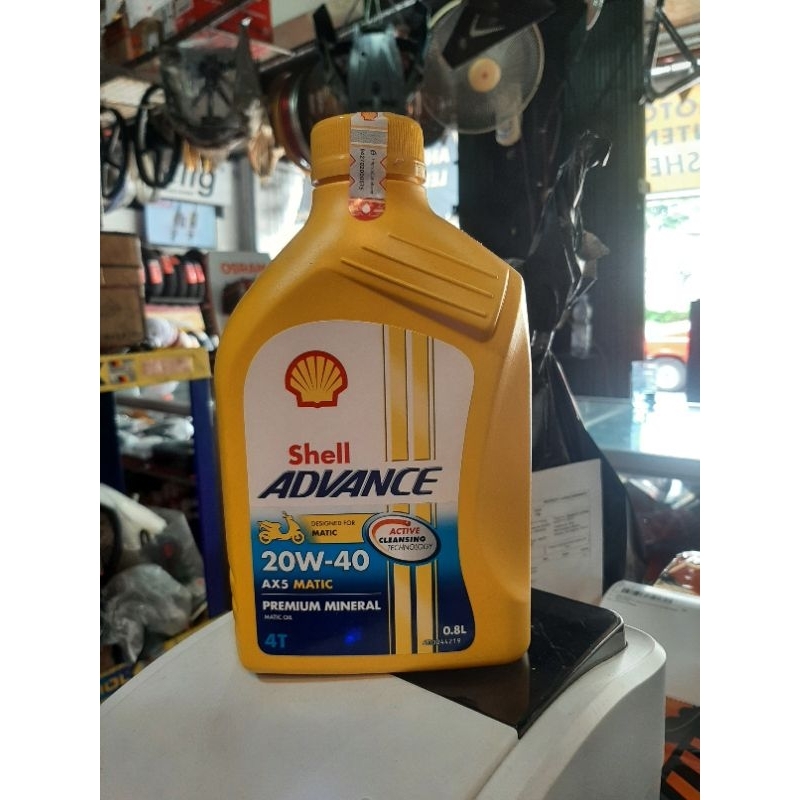 Jual Oli shell AX5 MATIC 20W-40 0,8L | Shopee Indonesia