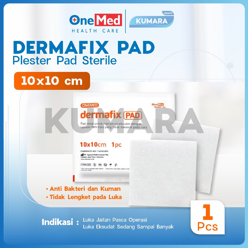 Jual ONEMED - Dermafix Pad 10x10 Cm Plester Pad Sterile - PCS | Shopee ...