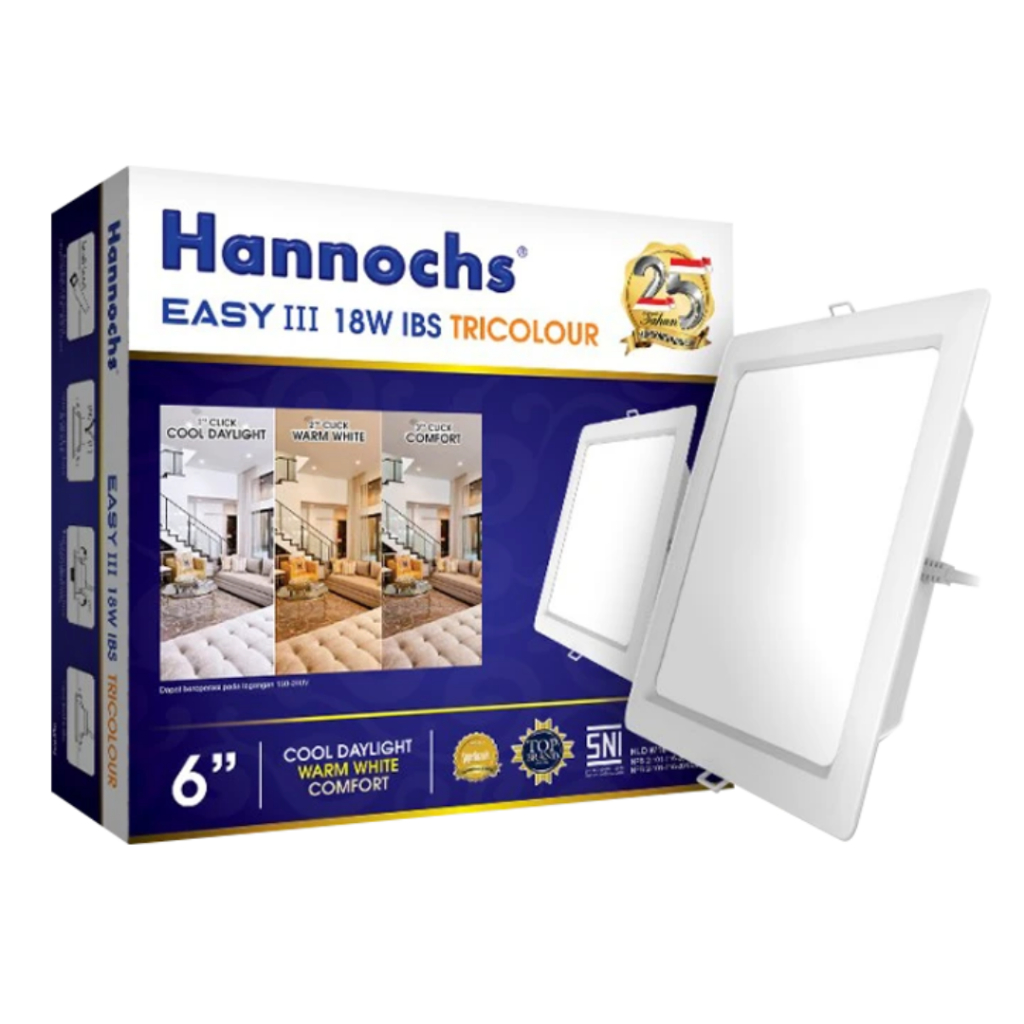 Jual Lampu Downlight Led Segi Hannochs Easy 18 Watt Tricolour Ceiling ... Jual Lampu Downlight Led Segi Hannochs Easy 18 Watt Tricolour Ceiling ...
