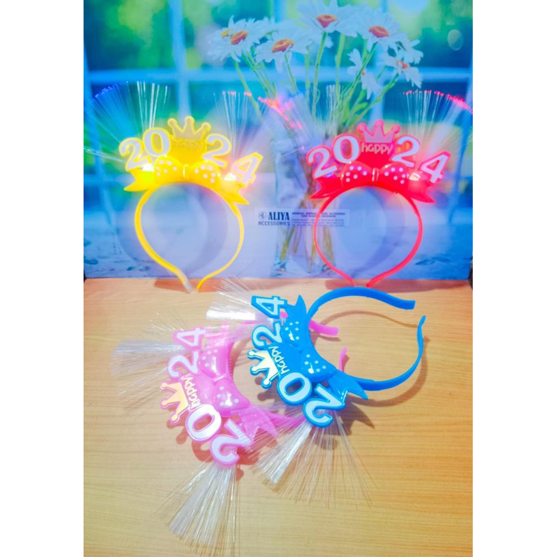 Jual Bando Tahun Baru 2024 LED Bando Happy New Year 2024 Nyala | Shopee ...
