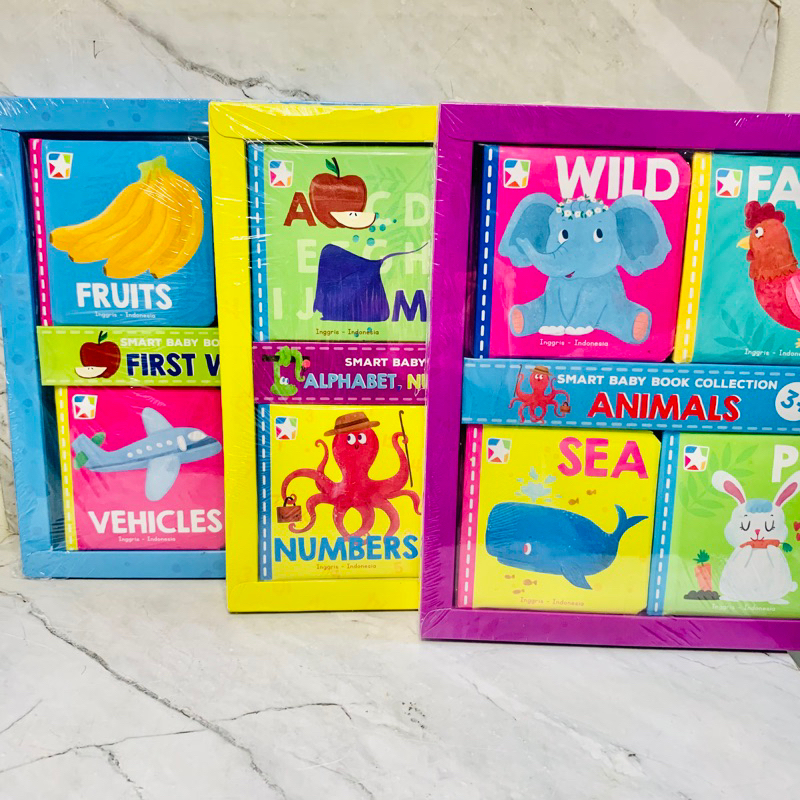 Jual Smart Baby Book Collection (Boxset Isi 4 Board Book): Animals ...