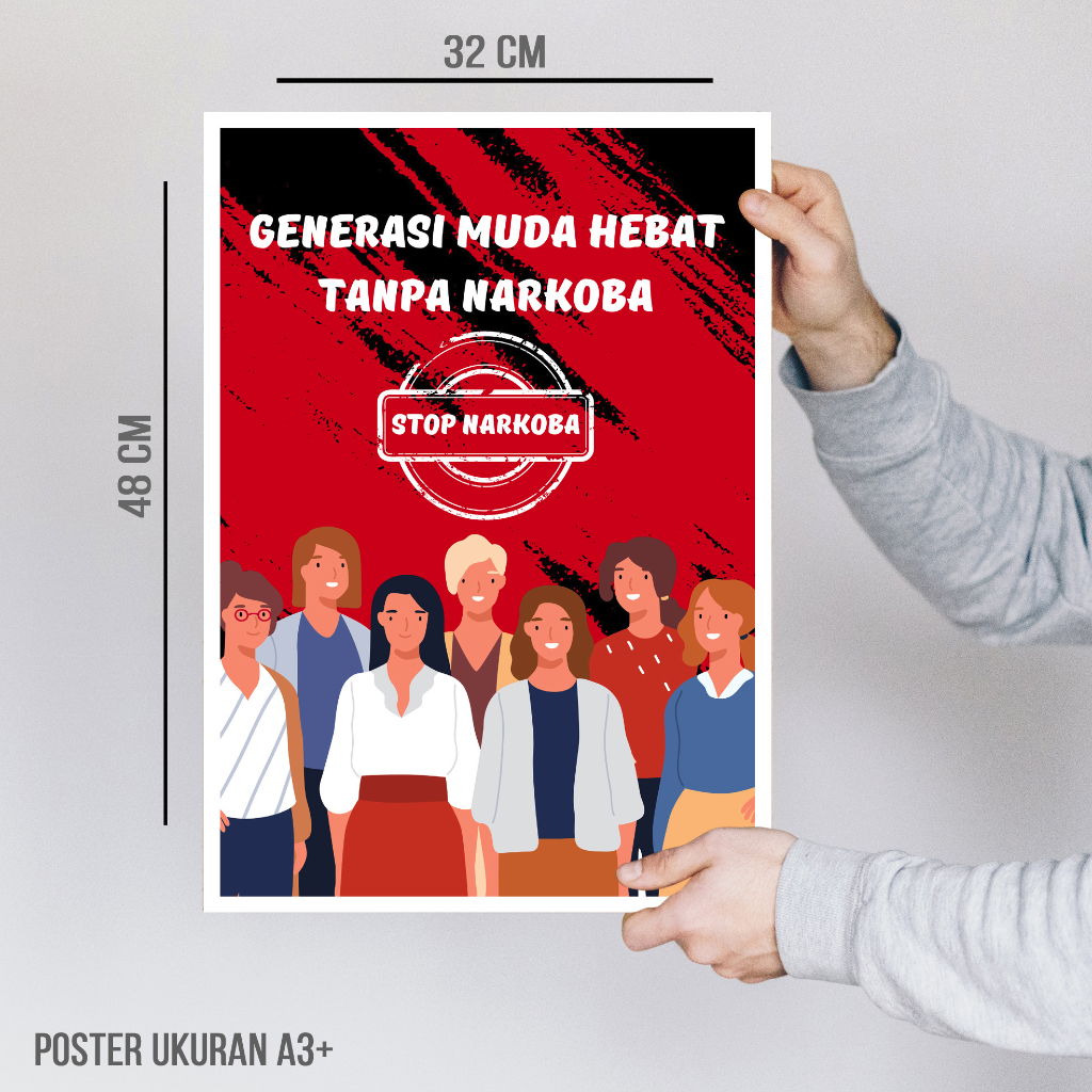 Jual Poster Edukasi Generasi muda hebat tanpa narkoba - Ukuran A3plus ...