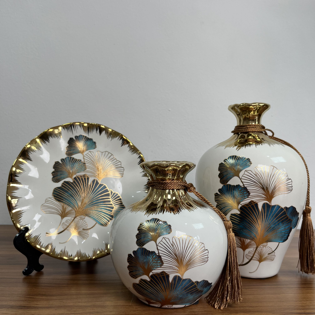 Jual Dekorasi Eropa Retro Set 3 PCS - Pajangan Hiasan 3IN1 Decor / Vas ...