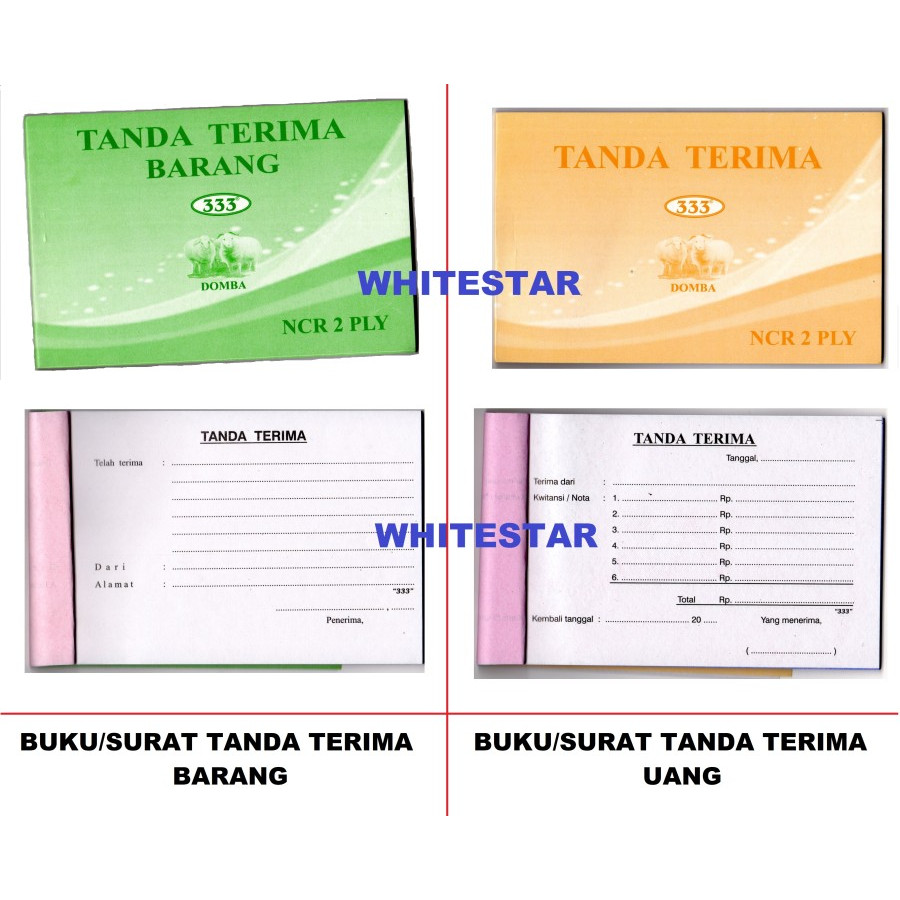 Jual buku / surat tanda terima 2 ply 333 | Shopee Indonesia