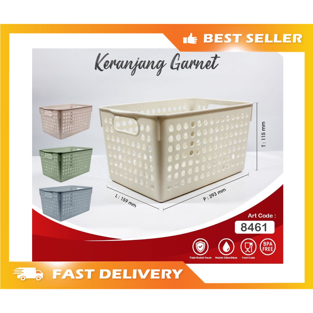 Jual JUAL KERANJANG SERBAGUNA GRANET /STORAGE BOX GARNET- KERANJANG ...