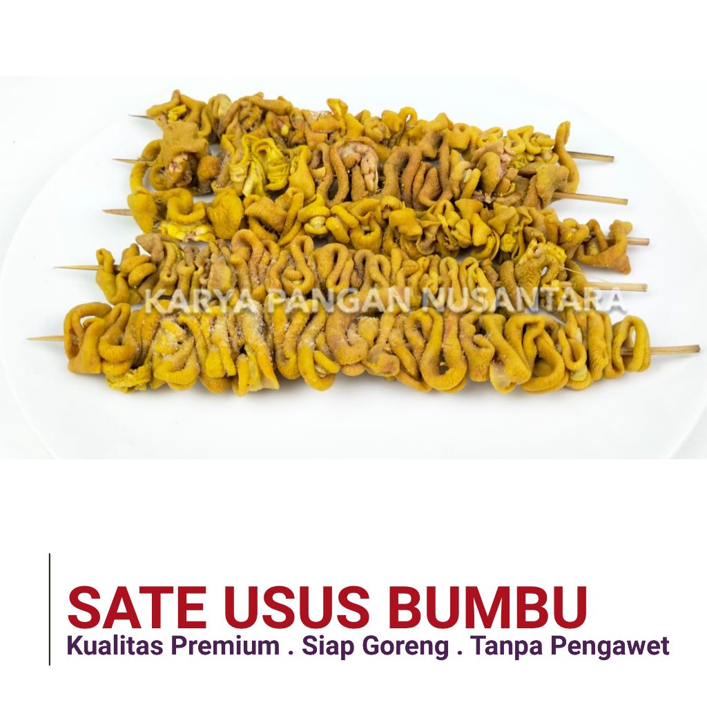 Jual SATE USUS BUMBU SIAP GORENG PREMIUM USUS AYAM BUMBU PACK ISI 5 ...