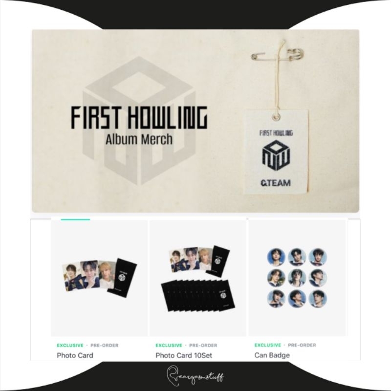 Jual &TEAM 1ST ALBUM FIRST HOWLING NOW OFFICIAL MD/ MERCHANDISE/MERCH ...