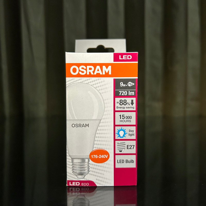 Jual Lampu Bohlam Osram LED ECO 9 Watt (Cahaya Putih / 6.500K) | Shopee ...