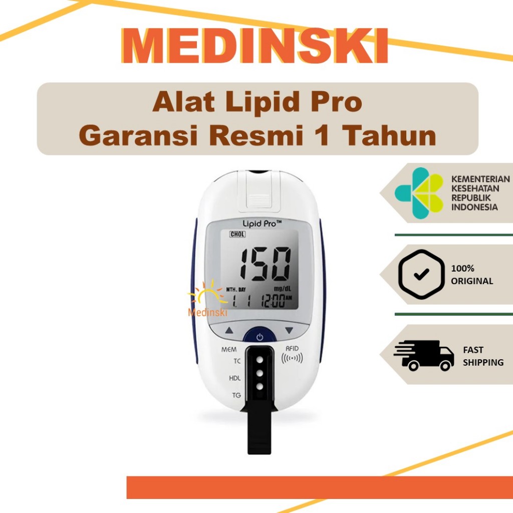 Jual Lipid Pro Alat Tes Cek Kolesterol Total HDL LDL Trigliserida ...