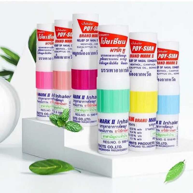 Jual INHALER BRAND POY-SIAN ORIGINAL 100% THAILAND | Shopee Indonesia