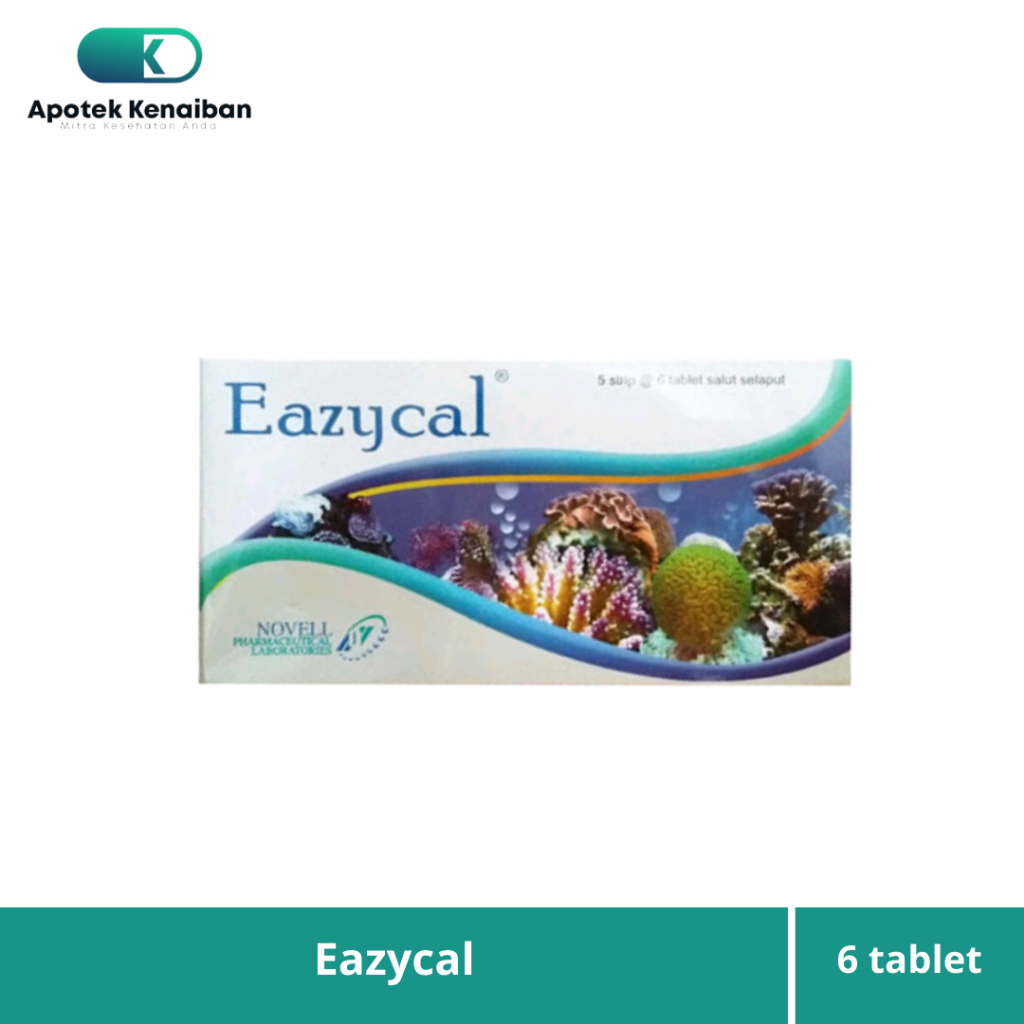 Jual EAZYCAL STRIP 6 TABLET / SUPLEMEN KALSIUM IBU HAMIL / LANSIA | Shopee Indonesia