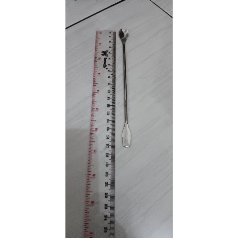 Jual Spatula stainless steel spatel laboratorium sendok spatula spoon ...