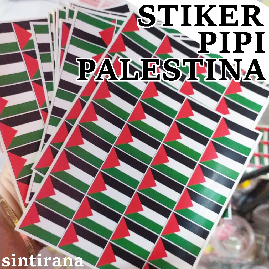 Jual Stiker Pipi Palestina Bendera Palestine Paket Stiker Palestina ...