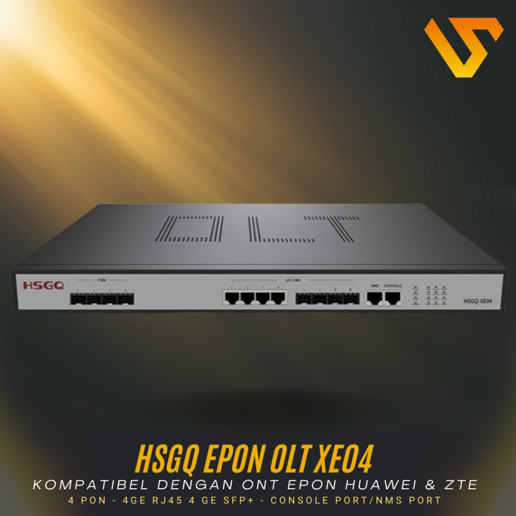 Jual HSGQ XE04 EPON OLT 4PON 10G UPLINK|FTTH EPON OLT 4 PON | Shopee Indonesia