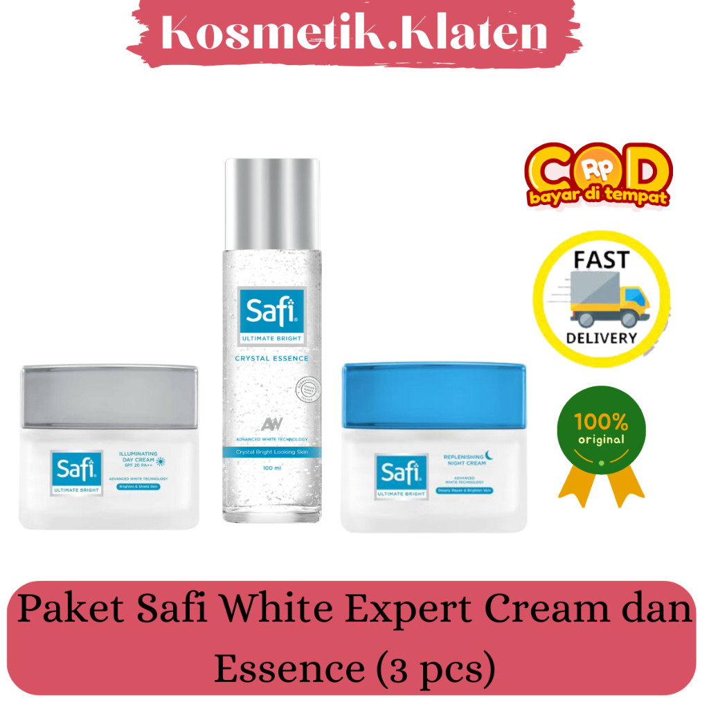 Jual Paket Safi Ultimate Bright Cream dan Essence (3 pcs) | Shopee Indonesia