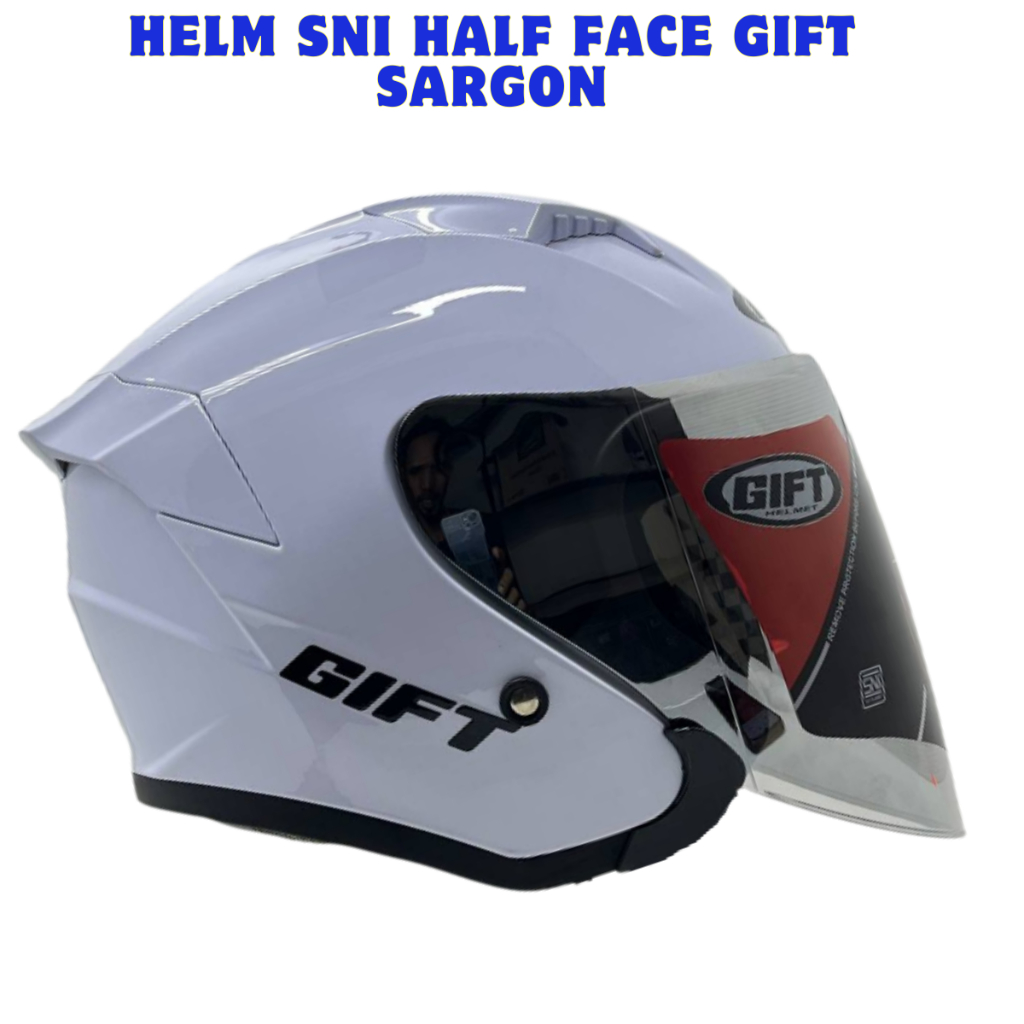 Jual HELM HALF FACE GIFT SARGON WARNA SOLID CEWEK/COWOK | Shopee Indonesia