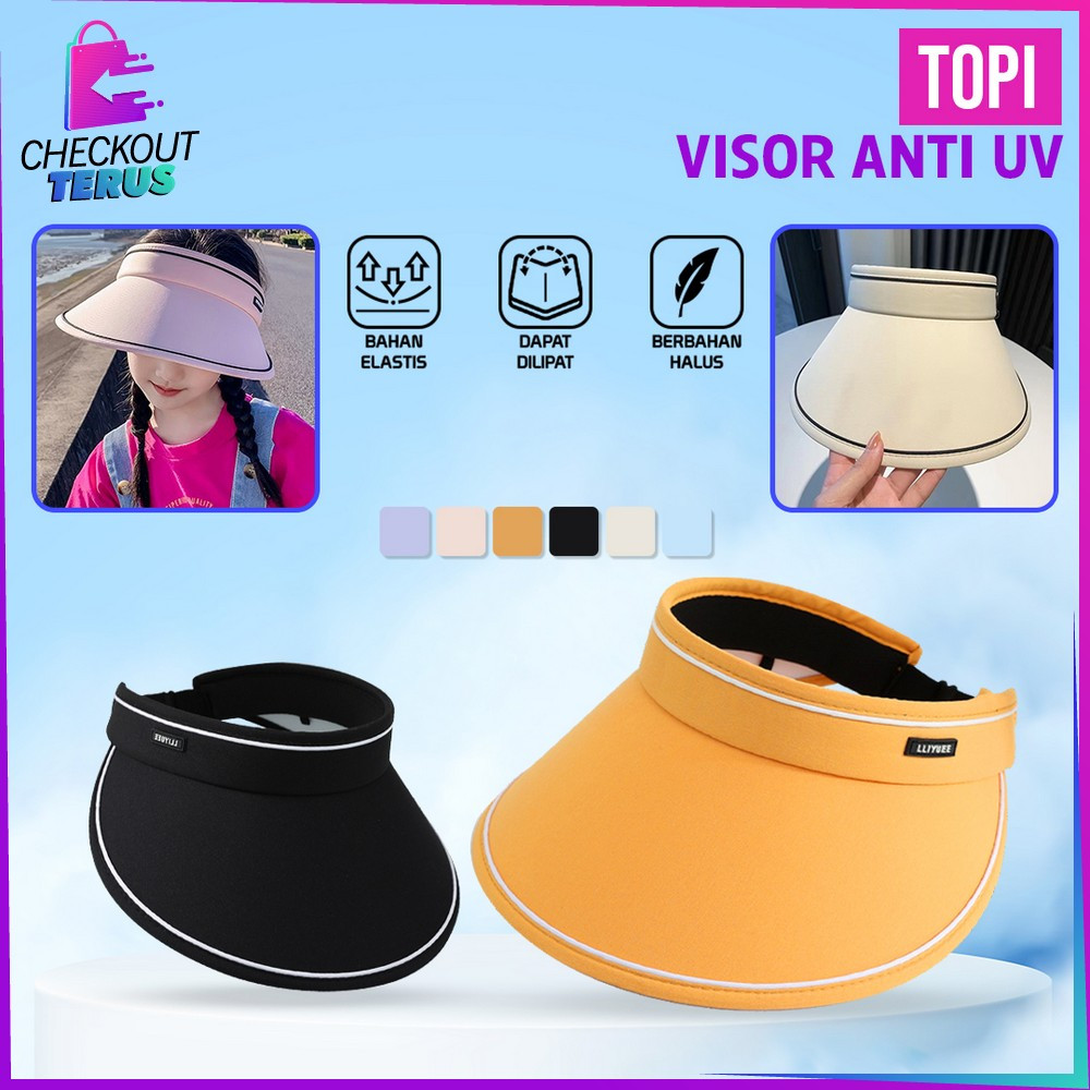 Jual CT P617 Topi Visor Lipat UPF50+ Anti UV Sun Hat Summer Wanita Topi Wanita Topi Olahraga ...