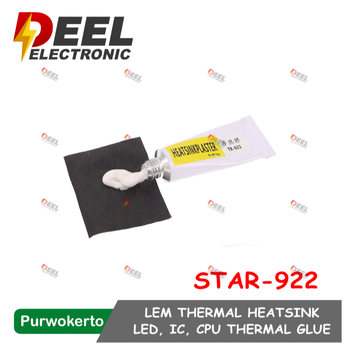 Jual LEM THERMAL HEATSINK PLASTER STARS 922 THERMAL GLUE PLASTER ...