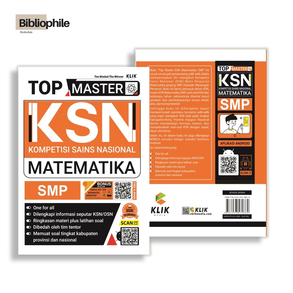 Jual Buku Seri KSN - TOP MASTER KSN Matematika SD, IPA SD, Matematika SMP, Fisika SMP, Biologi ...