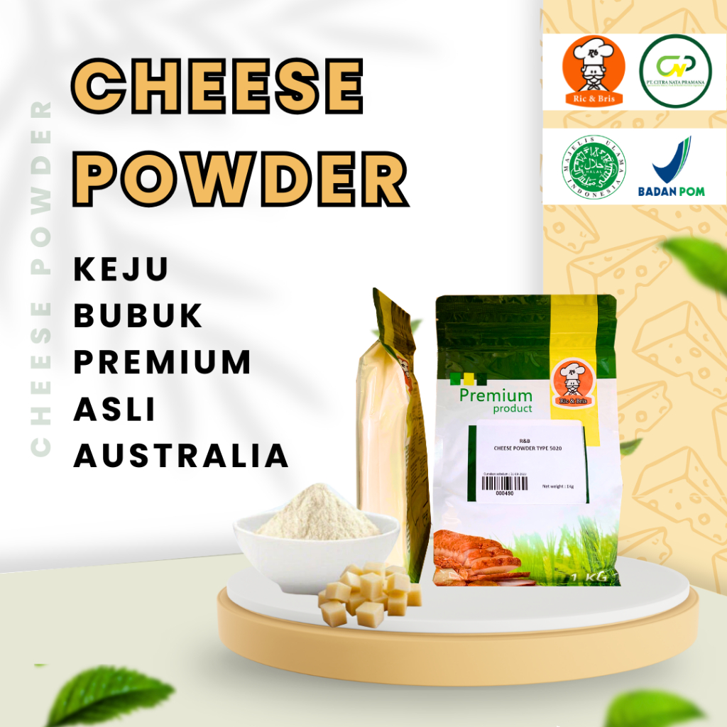 Jual R&B Australian Cheese Powder 1kg / Bubuk Keju Asli Halal Australia ...