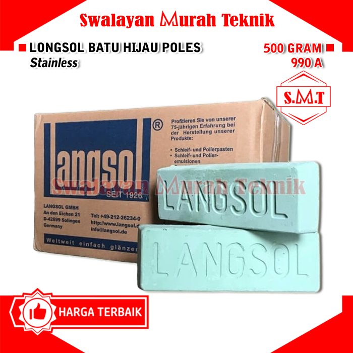 Jual Langsol Batu Hijau Poles Stainless (Ecer Per Batang) | Shopee ...