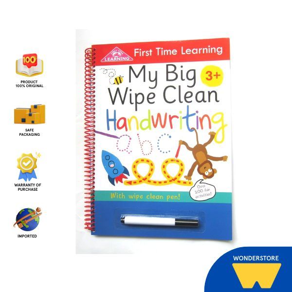 Jual Igloo Books - First Time Learning: My Big Wipe Clean- Handwriting ...