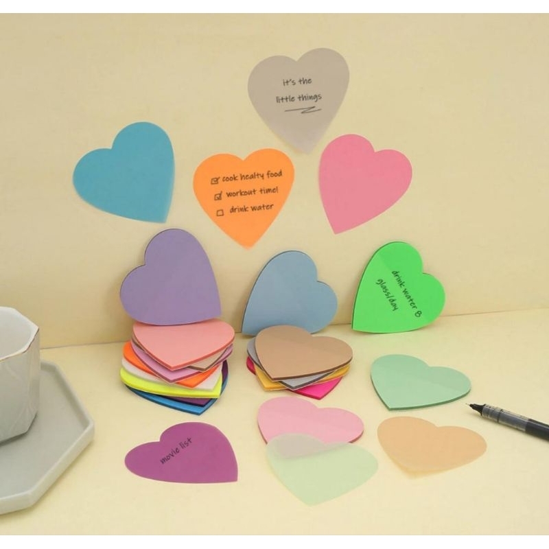 Jual RO 100 Lembar Sticky Notes Kertas Memo Paper Bentuk Motif | Shopee ...