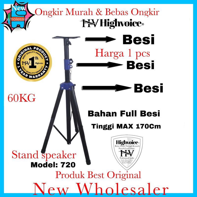 Jual Stand speaker sound Audio tripod Full besi Original Highvoice Liss ...