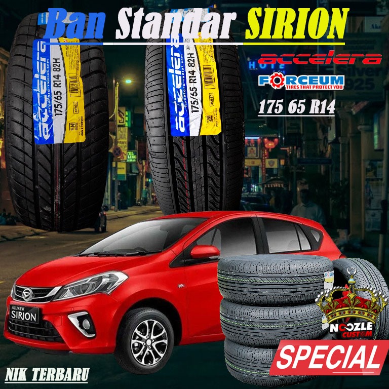 Jual Ban Mobil Standar Sirion 175 65 R14 Merek Accelera Forceum Ring 14 Ban Tubles | Shopee ...