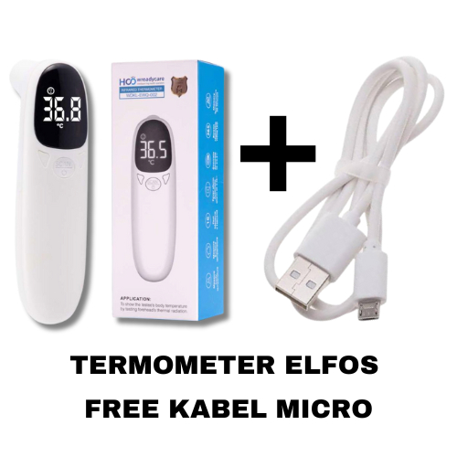 Jual Termometer Infrared Non Contact Elfos F02 Suhu Tubuh Thermometer ...
