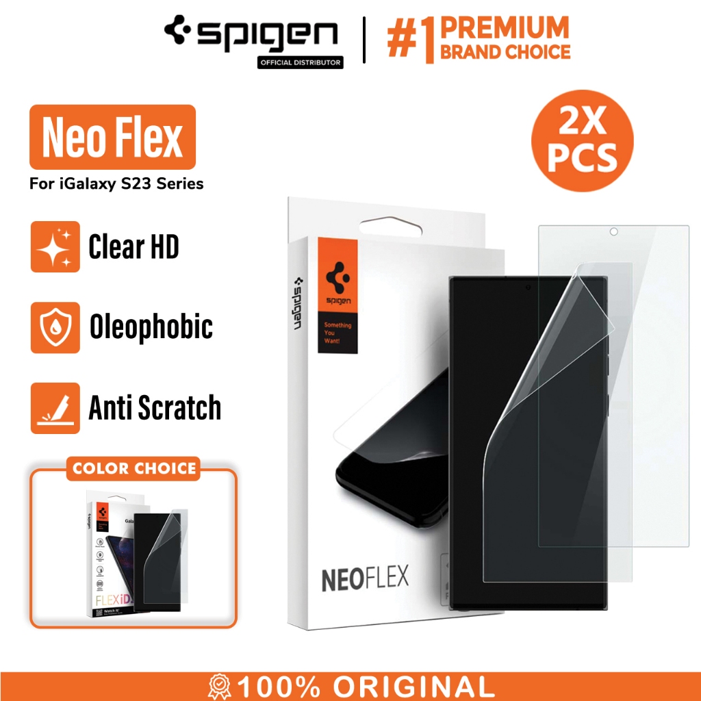 Jual Screen Protector Samsung Galaxy S23 Ultra Plus Spigen Neo Flex Clear | Shopee Indonesia