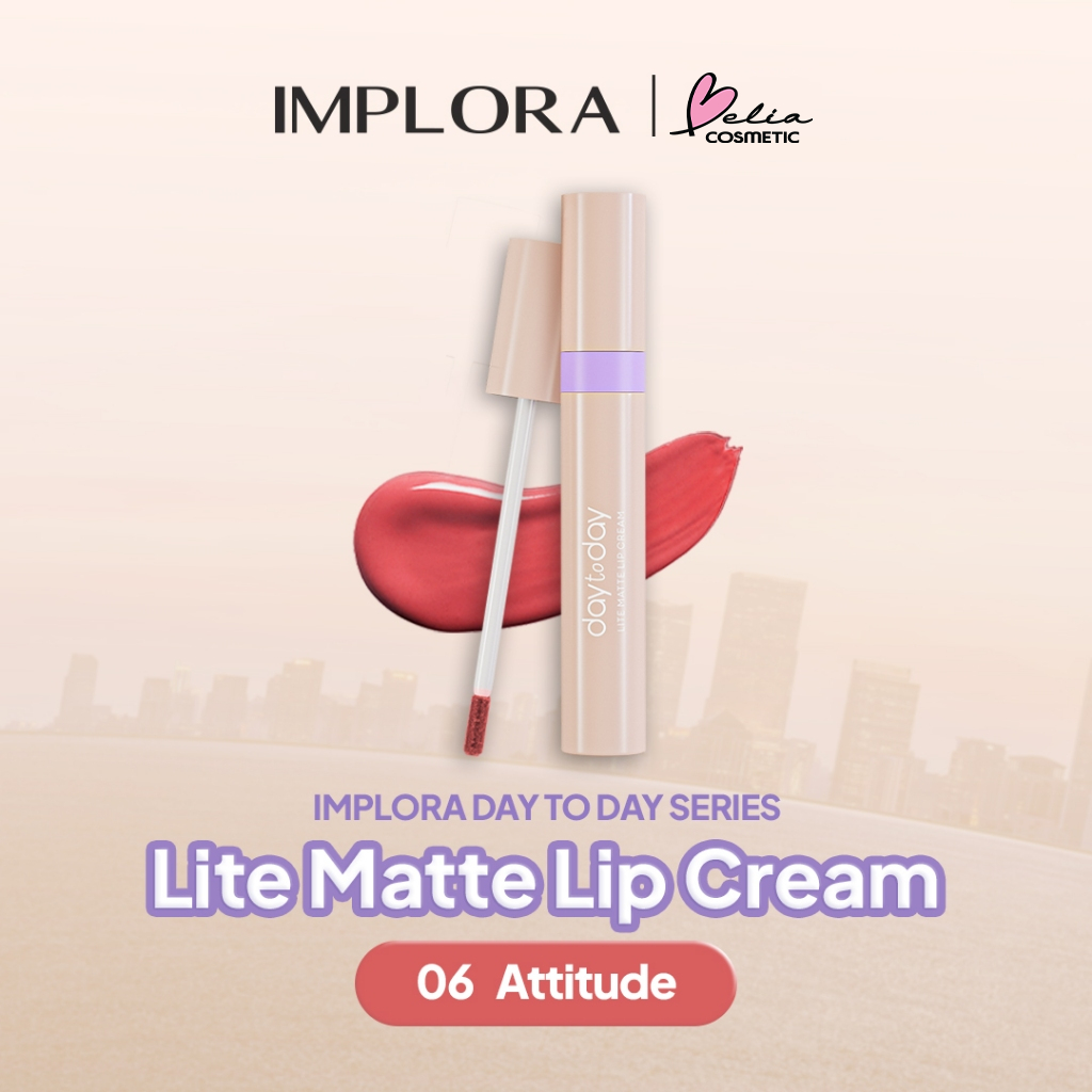 Jual BELIA IMPLORA Day to Day Lite Matte Lip Cream | Crack-Free | Lip ...