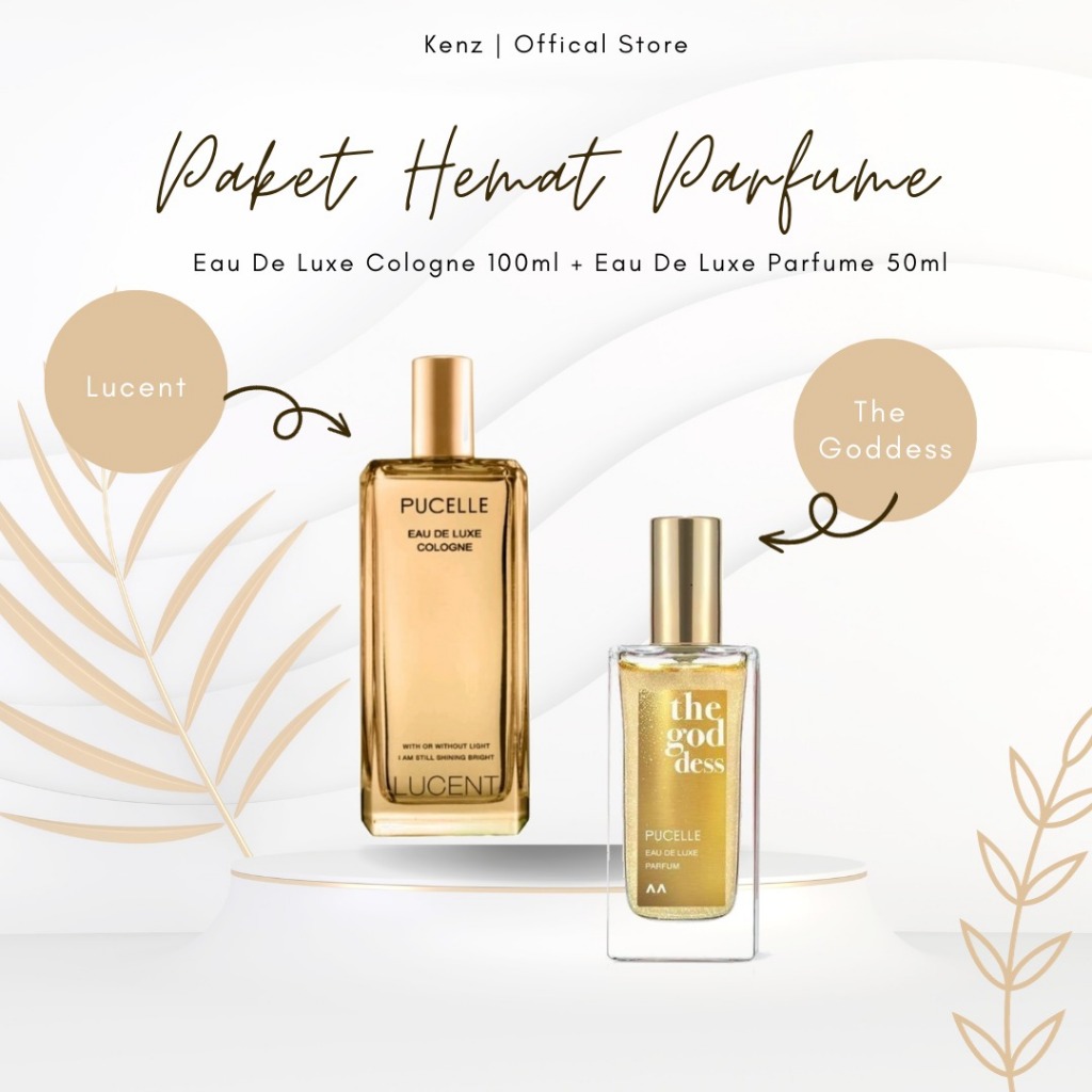Jual Paket Hemat Bundling | Pucelle Eau De luxe Cologne 100ml (Lucent) + Pucelle Eau De Parfume ...