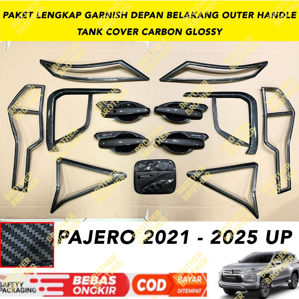 Jual Paket Lengkap Pajero 2021 2024 2025 Garnish Depan Belakang Outer ...