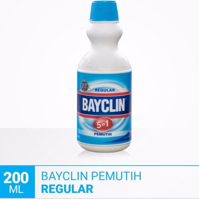 Jual Bayclin Pemutih Pakaian 200ml Cairan Pembersih Pemutih Pakaian ...