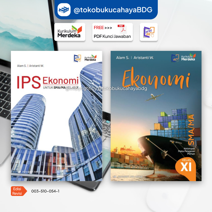 Jual Buku IPS Ekonomi Kelas 10 11 / X XI SMA Erlangga Kurikulum Merdeka Original Revisi Terbaru ...