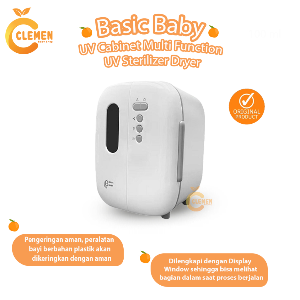 Jual Basic Baby UV Cabinet Multi Function UV Sterilizer Dryer | Shopee ...