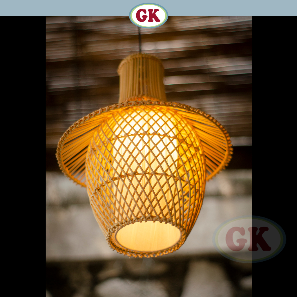 Jual Kap Lampu Gantung Rotan LENTERA 09 D30 - Handcrafted Rattan Lampshade Perfect Interior ...