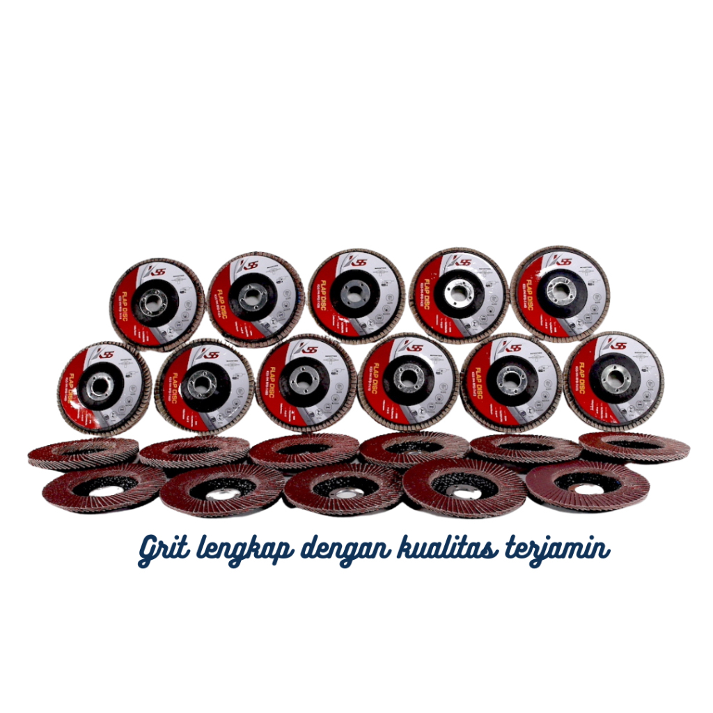 Jual Amplas Susun 4" / FLAP DISC 100x16mm Grid 40-400 Mata Batu Gerinda ...