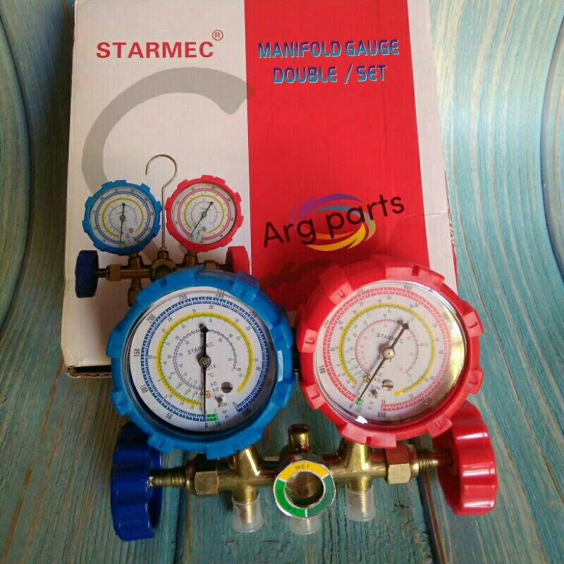 Jual Double manifold starmec pengisian freon r22 | Shopee Indonesia