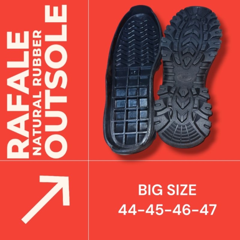 Jual Sol Sepatu Safety Rafale Jumbo Size Warna Hitam Natural Rubber ...