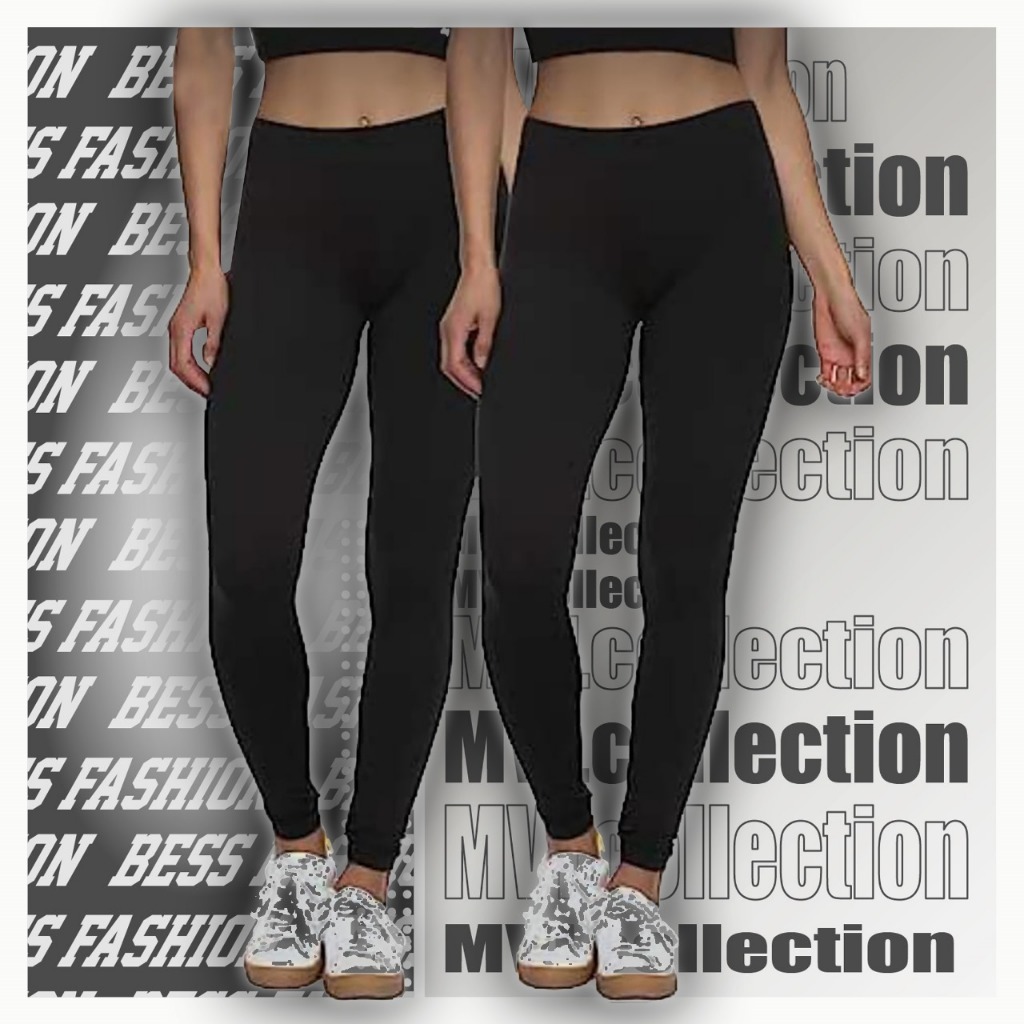 Jual Legging Polos Hitam Wanita pakaian wanita BAHAN SPANDEX KOREA ...