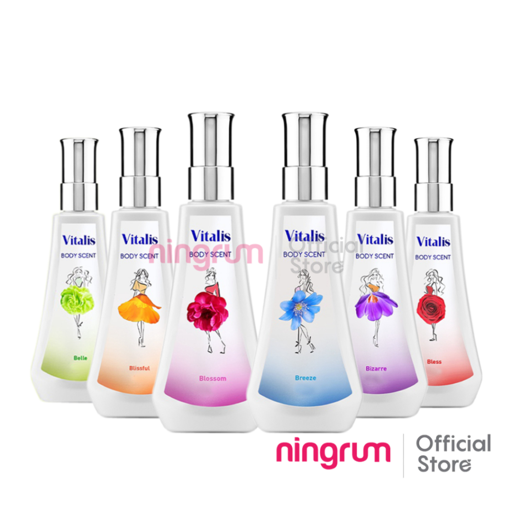 Jual Ningrum - Vitalis Body Scent Cologne Varian Bizarre Bless Blossom ...