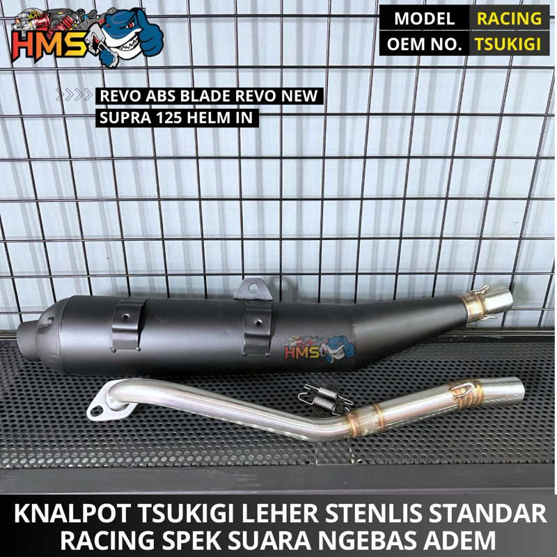 Jual KNALPOT TSUKIGI REVO ABSOLUTE BLADE REVO NEW SUPRA 125 HELM IN ...