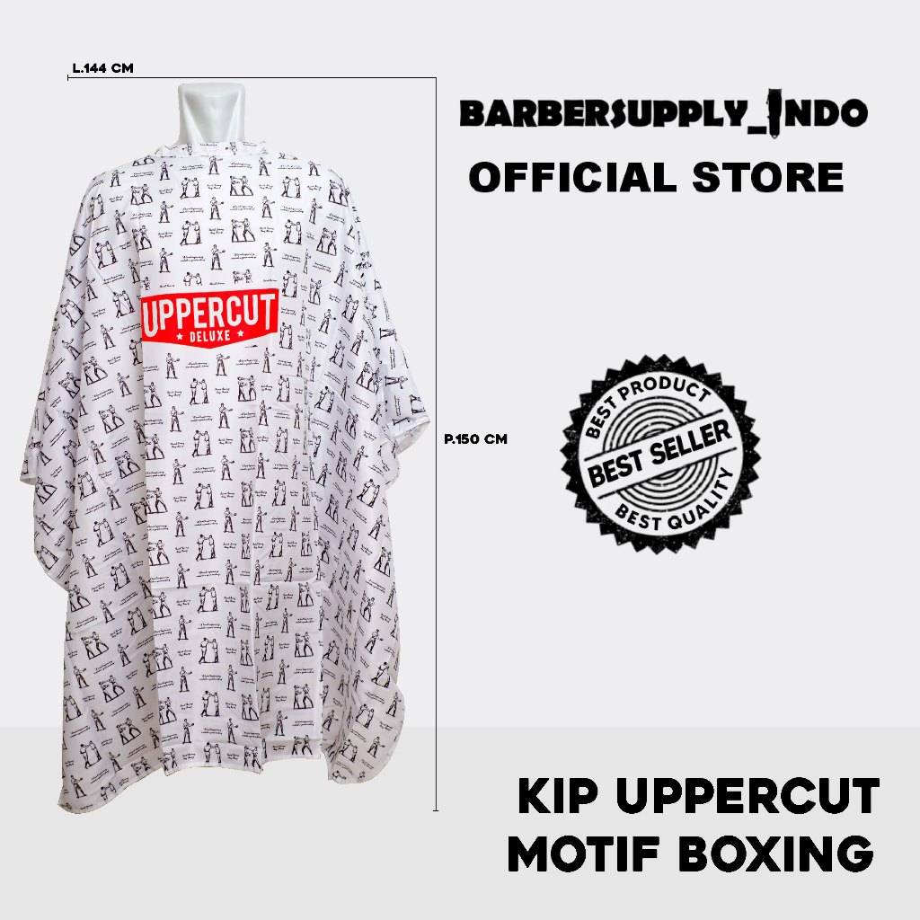 Jual Uppercut Deluxe Barber Cape White / Kip Barber / Kep Potong Rambut ...